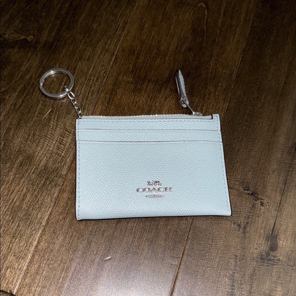Coach | Bags | Coach Sky Blue Compact Wallet | Poshmark